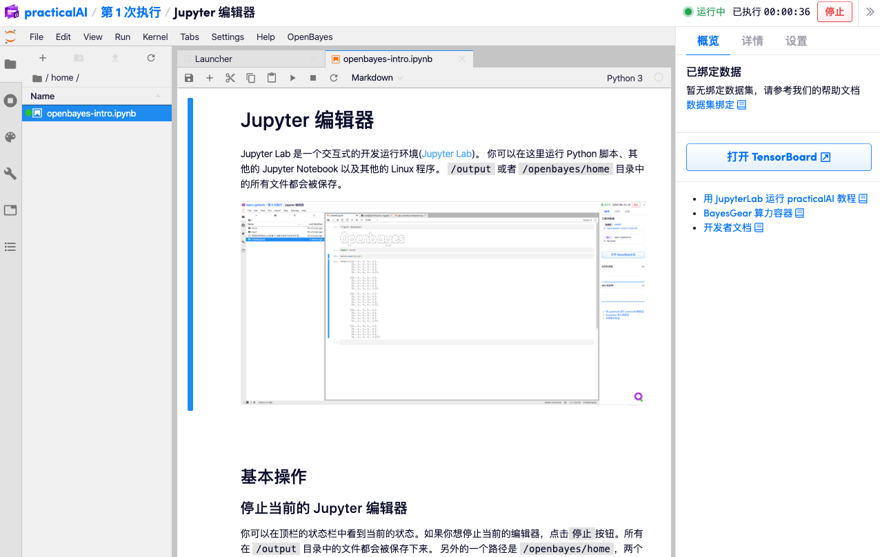 用 JupyterLab 运行 practicalAI 教程 - OpenBayes Documentation 用 JupyterLab 运行 practicalAI 教程 - OpenBayes Documentation